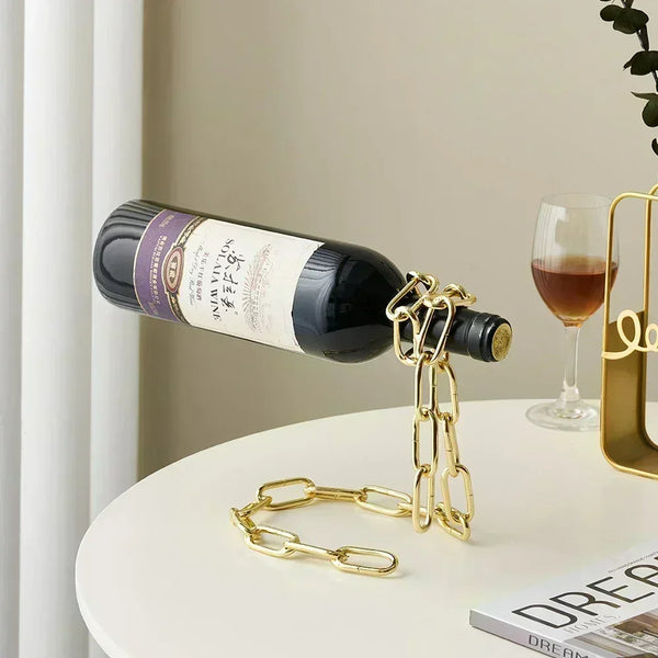 Iron Chain Floating Wine Holder – Liana Nail Supply
