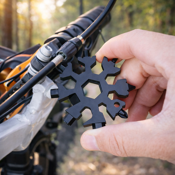 Snowflake Multi Tool Stainless Steel Keychain – Portable Outdoor & Eve ...